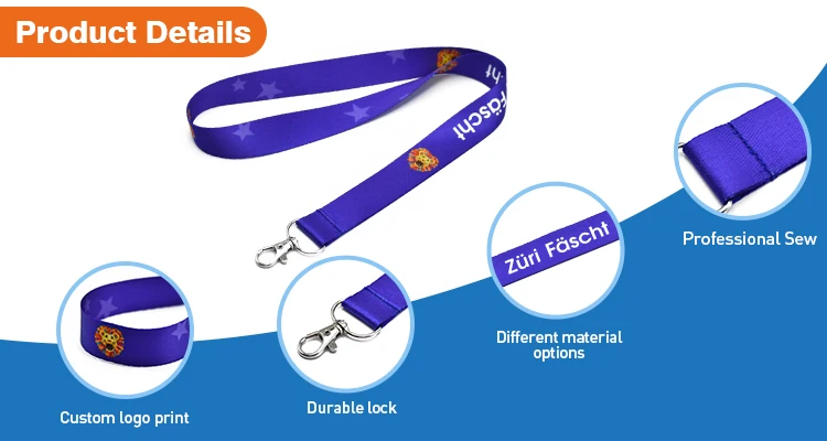 Customized Color Print Neck Lanyard - Personalized Lanyards