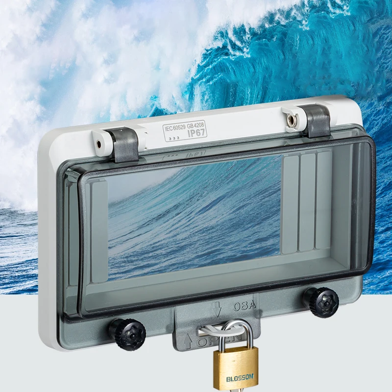 Waterproof Window Cover Circuit Breaker Transparent Protection Window ...
