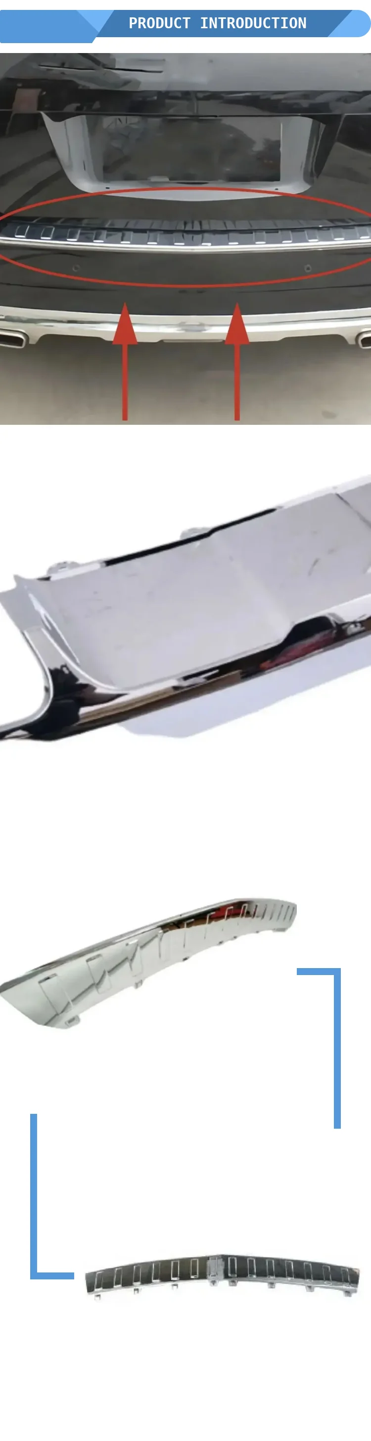 OEM 2048850411 Rear Bumper Step Plate for Mercedes W204 GLK250 GLK350 ...