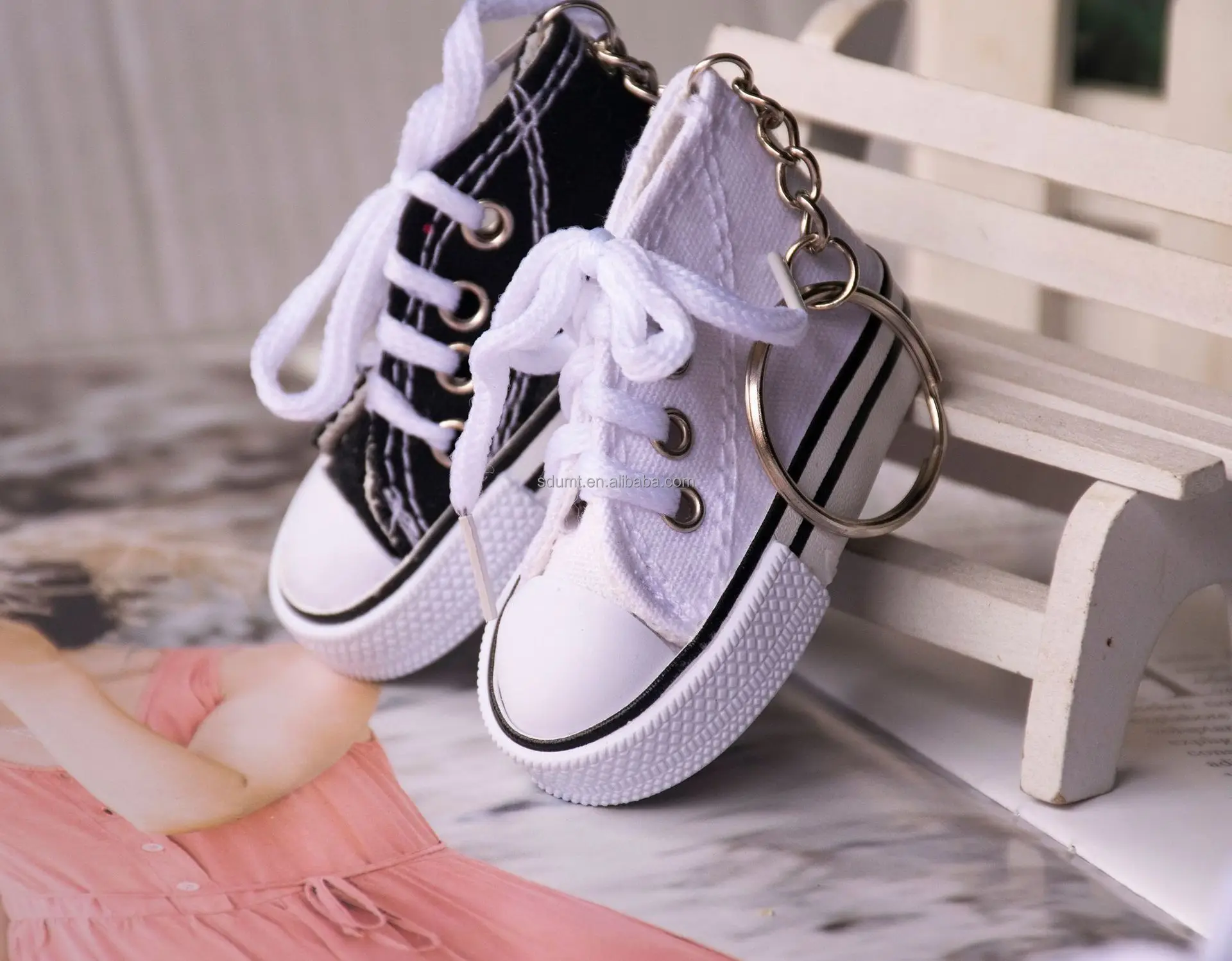 Colorful Oneok Cute Key Ring Mini Cloth Pvc Shoe Canvas Shoes Key Chain ...