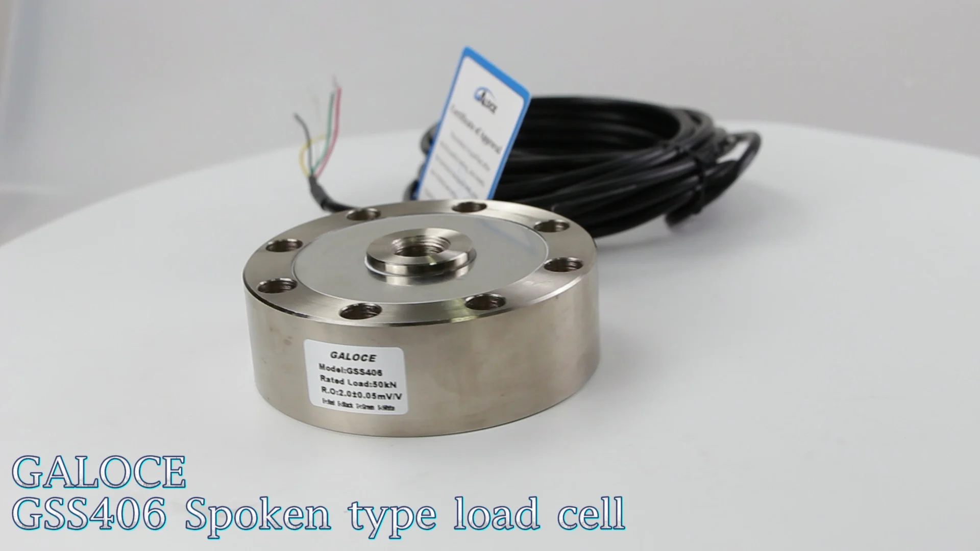 Gss406 50t Hydraulic Compression Load Cell - Buy Compression Load Cell ...