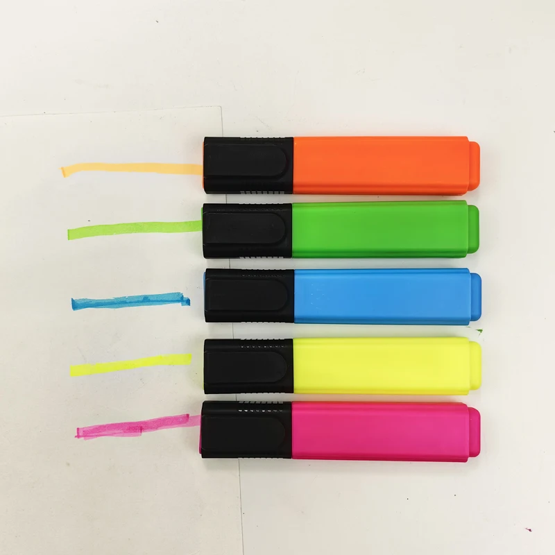 Chisel Tip Highlighter Marker Mini Marking Pen for Office Classroom ...