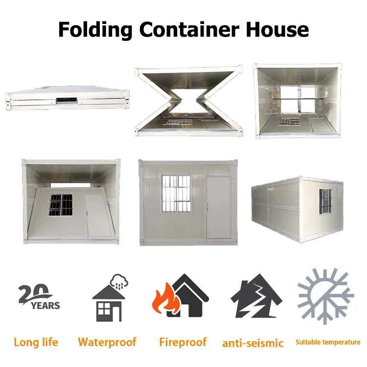 20ft Factory Prefab Casa Modular Foldable Container Kit Houses Tiny ...