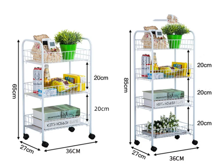 Modern Design Dormitories Storage Organizer Trolley Kitchen Storage ...