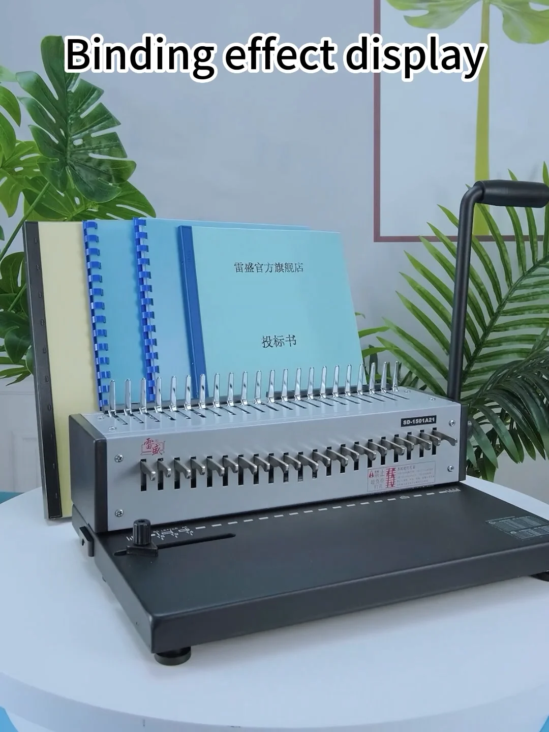 Factory Comb Book Binder Rayson Sd-1501a21 Coil Rubber Ring Commercial Office Comb Book Binding ...