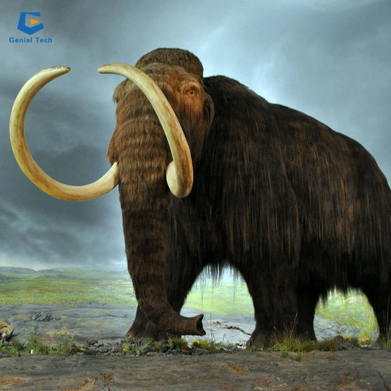 Life Size Realistic Animatronic Mammoths Artificial Animatronic Mammoth ...