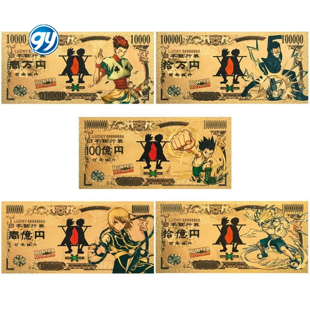 Classic Animation Hunter X Hunter Commemorative Banknote Gold Banknote ...