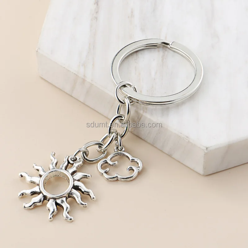 Hot Sales Keychain Sun Weather Cloud Key Chain Metal Key Ring - Buy Sun ...