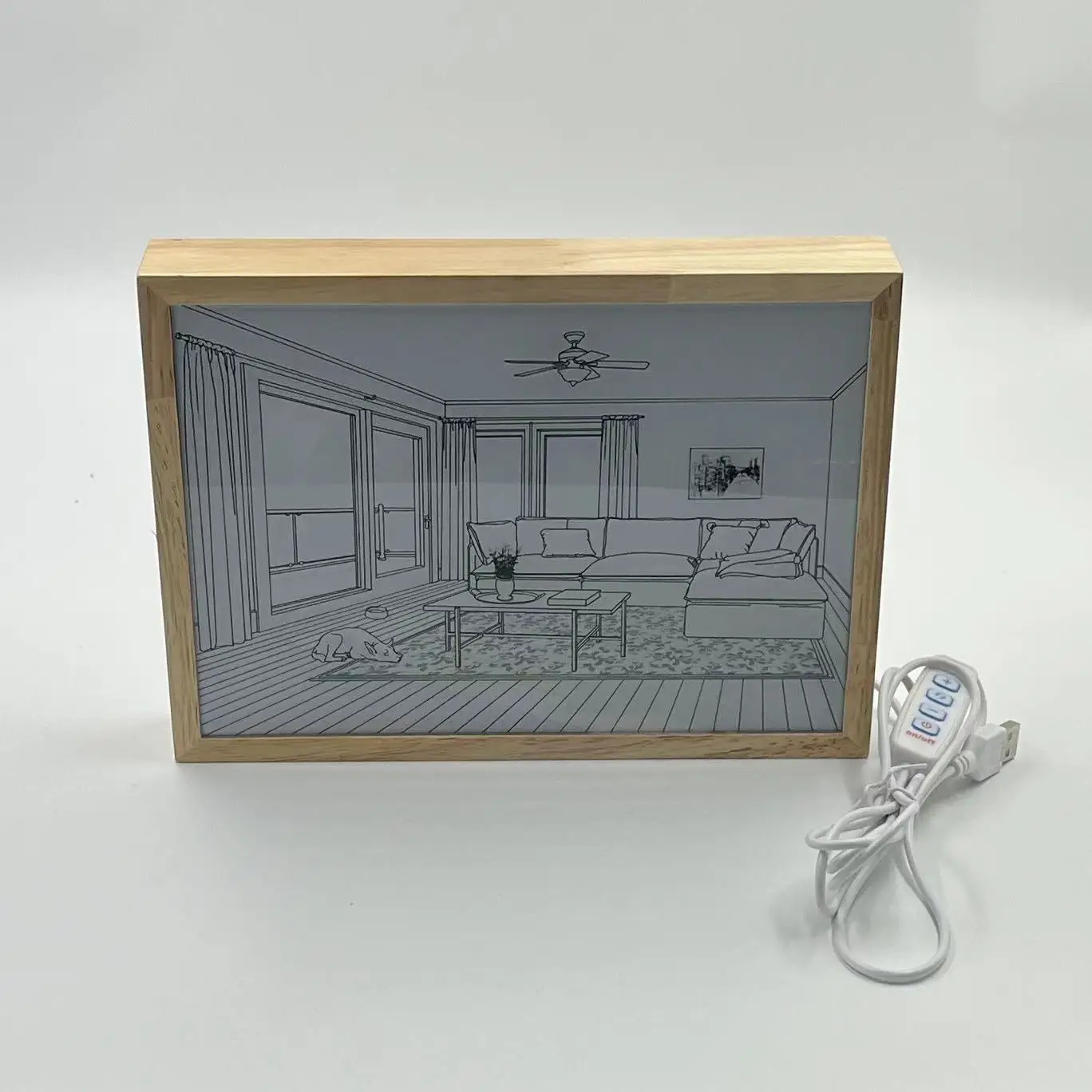 Lighting Painting LED Glowing Photo Frame - Sunshine Shadow