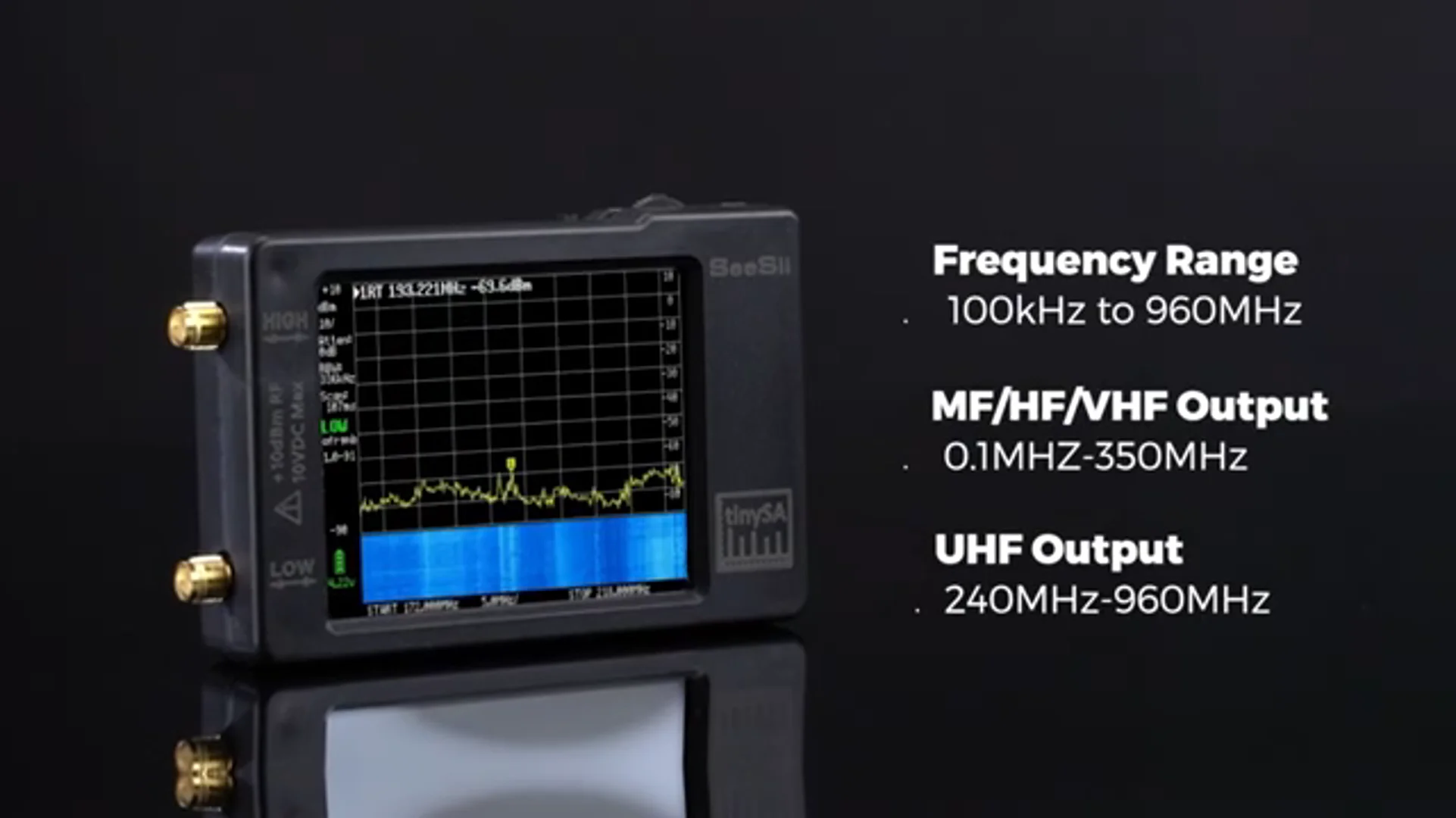 Handheld 2.8" Display Tiny Spectrum Analyzer 100khz To 5.3ghz - Buy ...