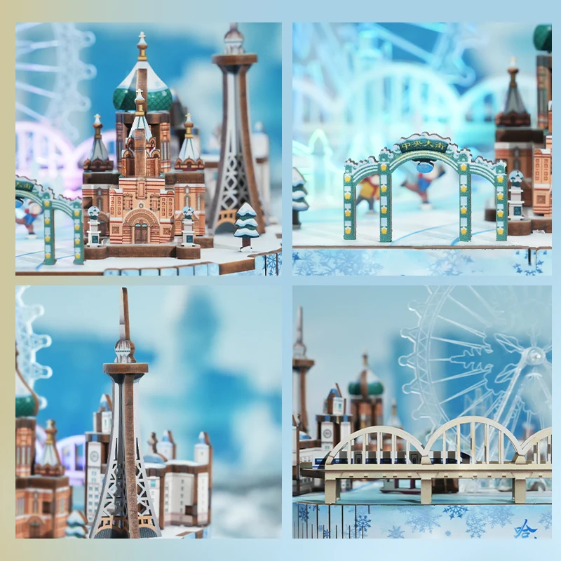 Tonecheer Snow World Music Box The Song Katyusha Ice And Snow Music Box ...