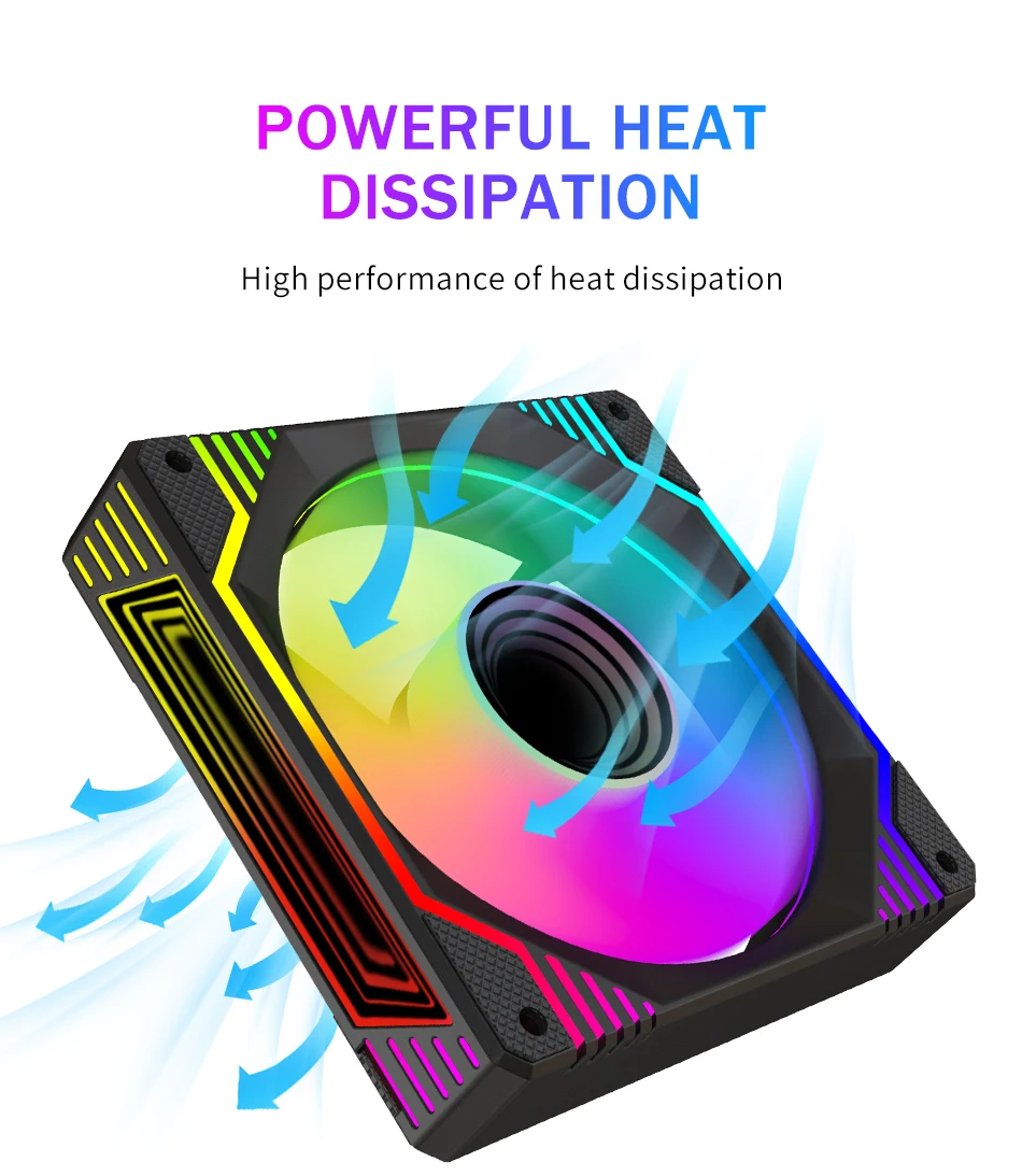 Lovingcool New Design Mirror Fan Rgb 120mm Cooling Computer Fan Gaming Case Fan - Buy 120mm Argb ...