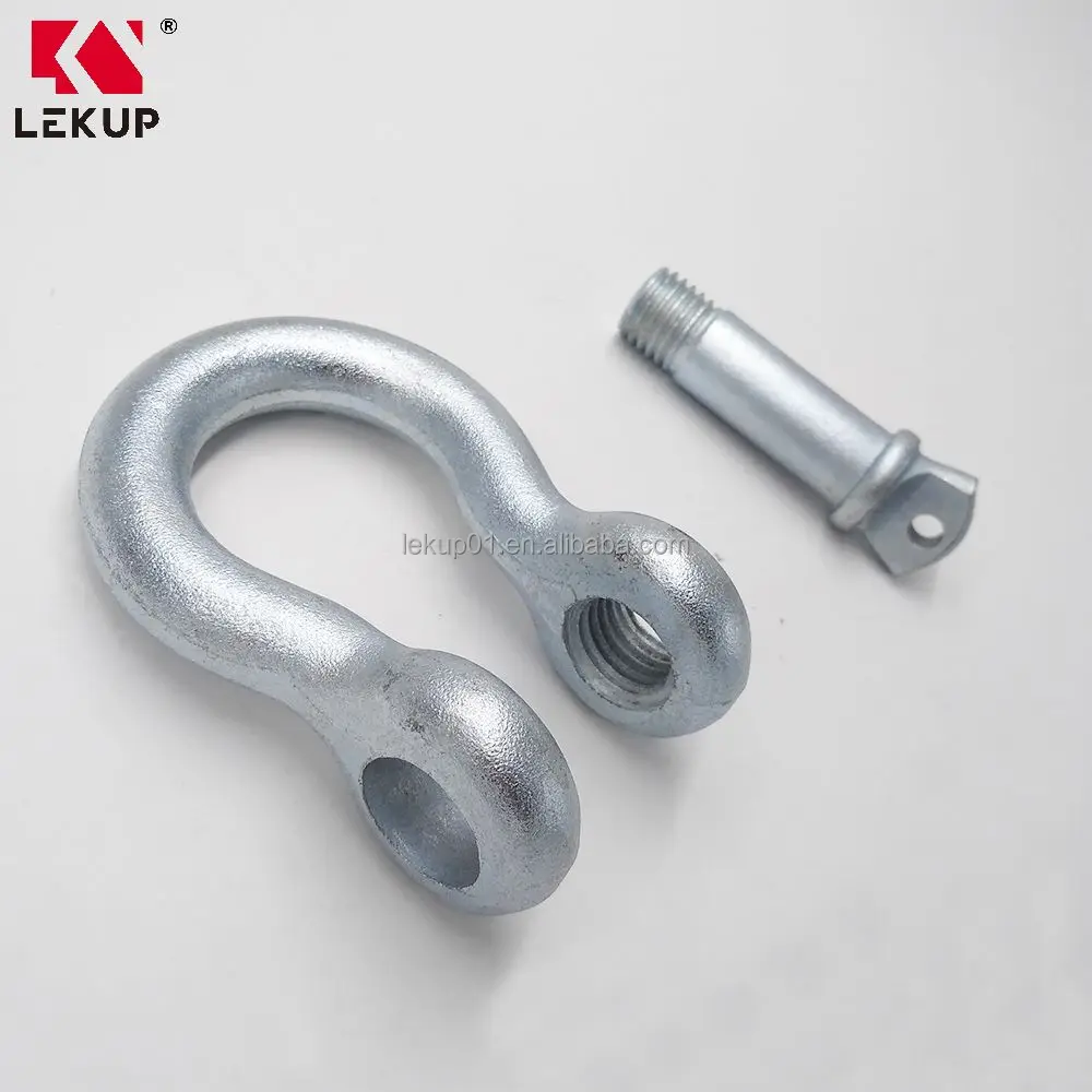 U.s. Standard Bow Shackle G209 Type Electric Galvanized Anchor Shackle ...