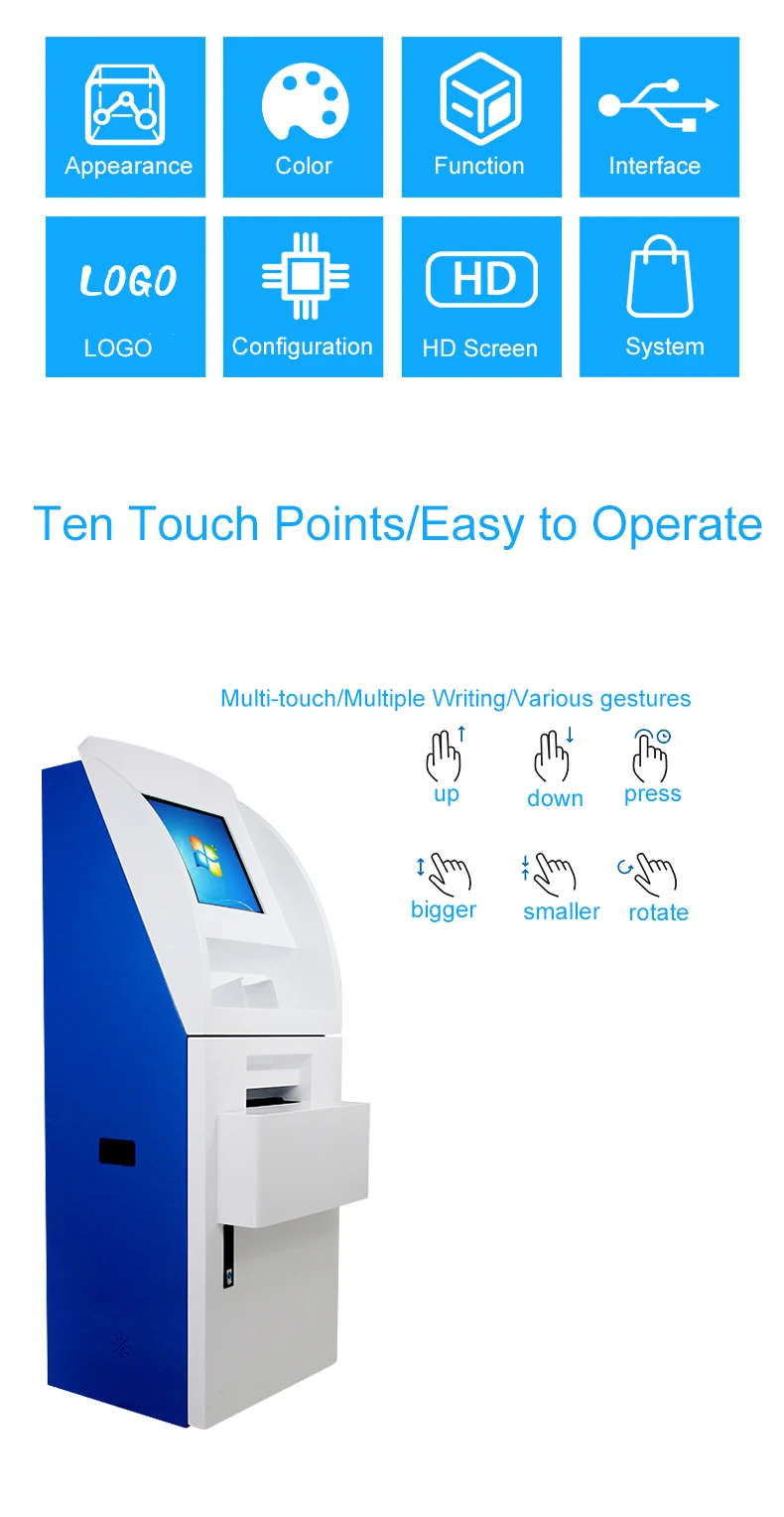 Hospital Printing Kiosk ATM Machine - Self Service Photo Printing