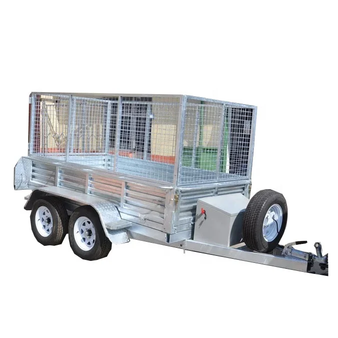 Utility Cargo Mini Semi Trailer Truck Mechanical Transport Trailer For ...