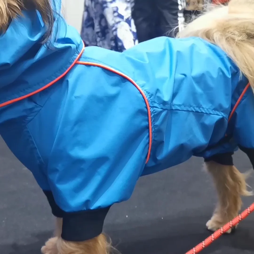 Custom Design Pet Apparel Overall Waterproof Dog Rain Jacket Coat For ...