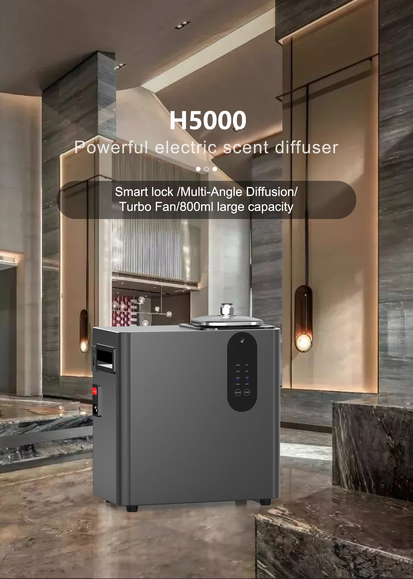 Senovat Large Area HVAC Scent Diffuser for Hotels & Airports