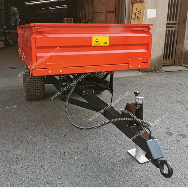 Trailer traktor 2 roda trailer satu poros 1ton trailer pertanian 2ton ...