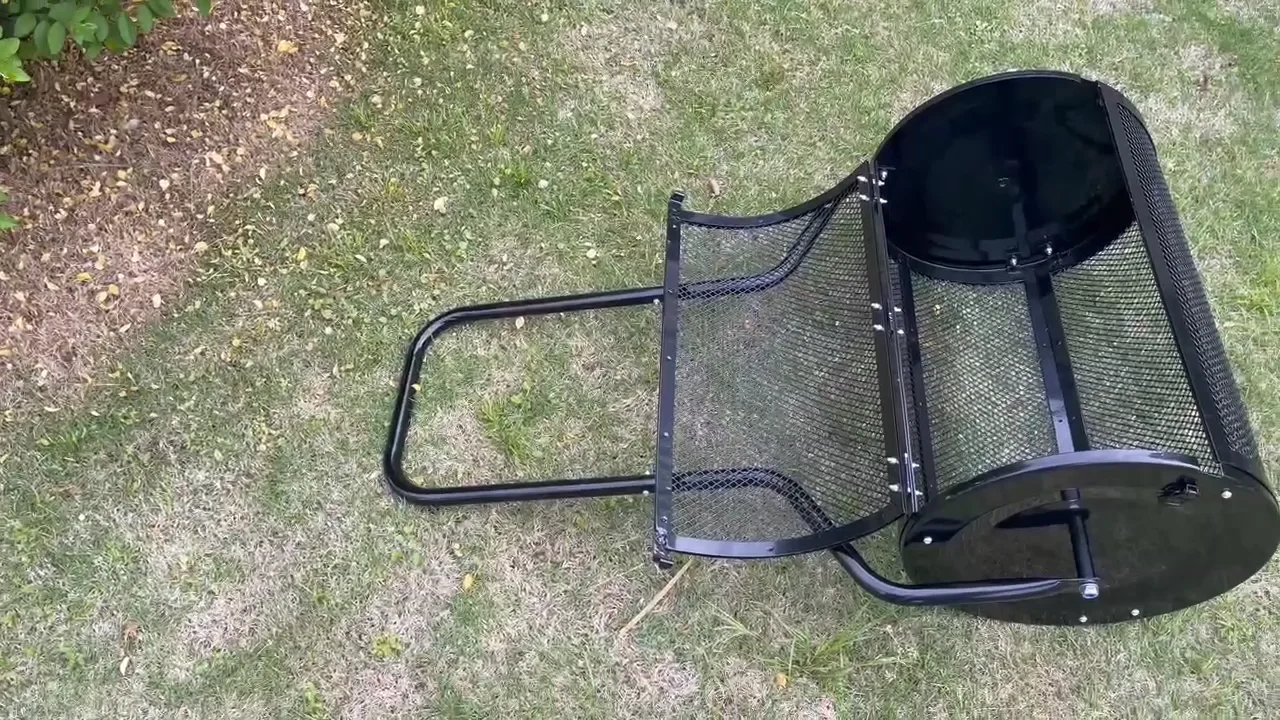 Vertak Manual Steel Mesh Small Manure Spreader Garden Peat Moss Compost ...