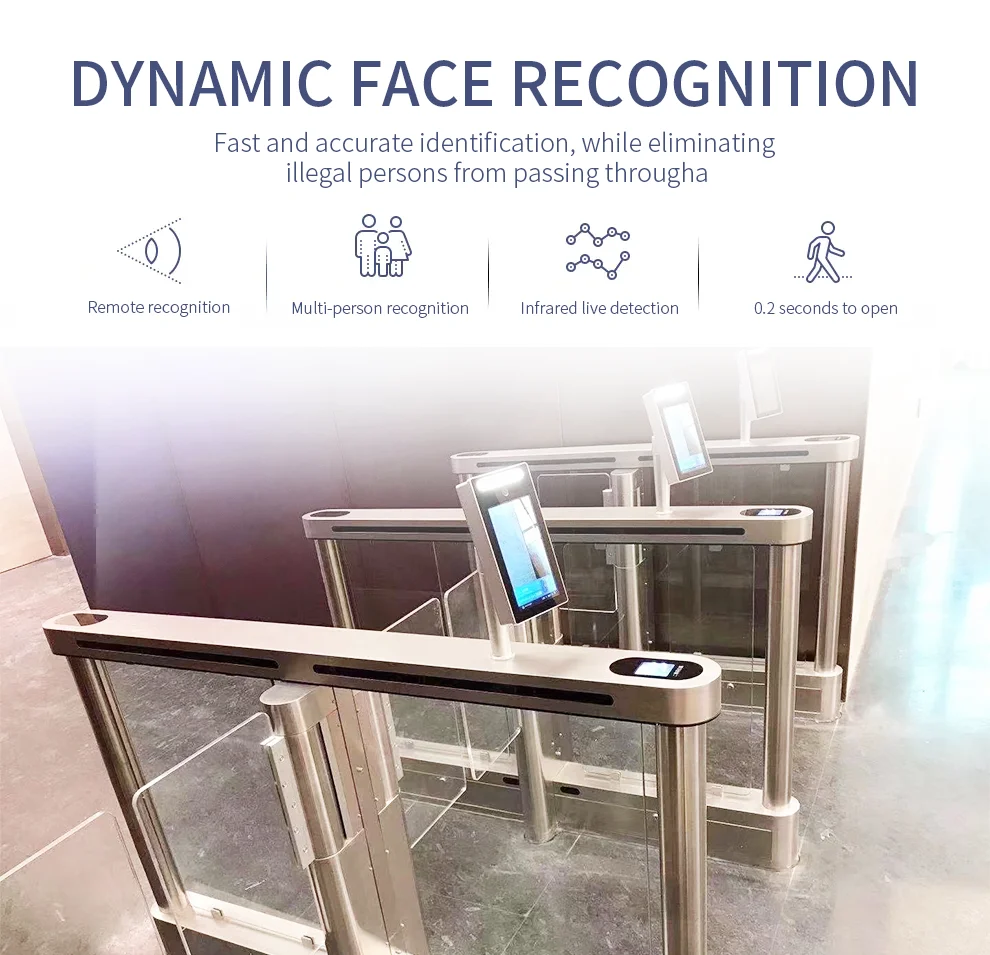 HFSecurity Face Recognition Entrance Gate Control System Automatic ...