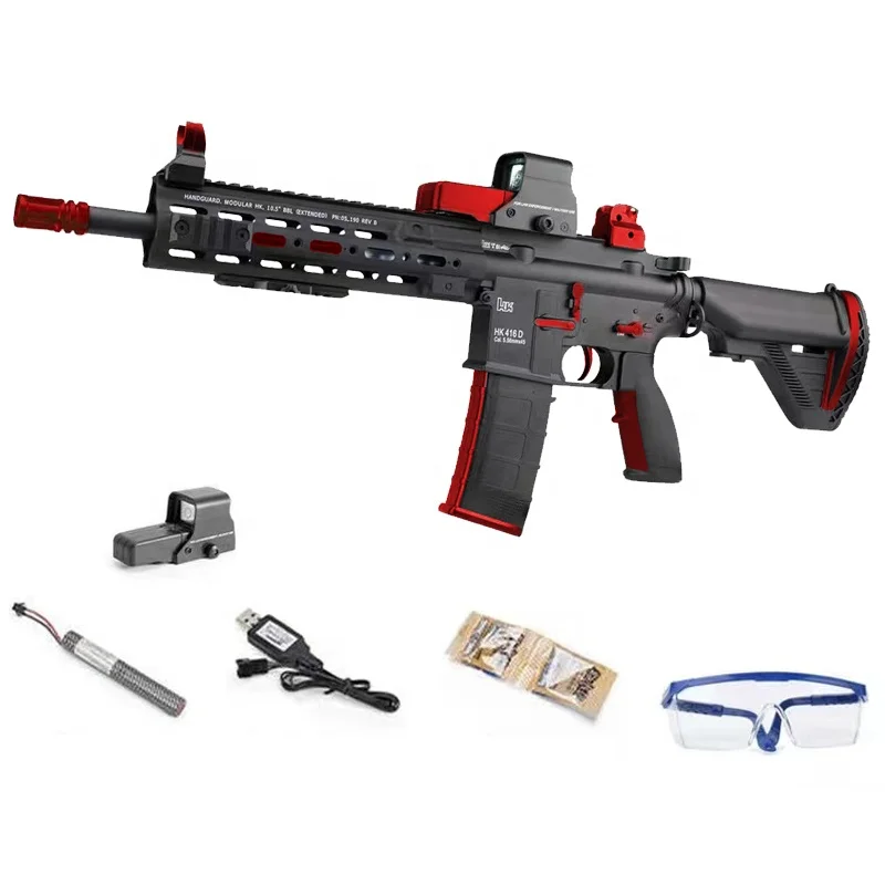 Hk416 Assault Rifle Electric Splatter Gel Ball Blaster With Water Beads ...