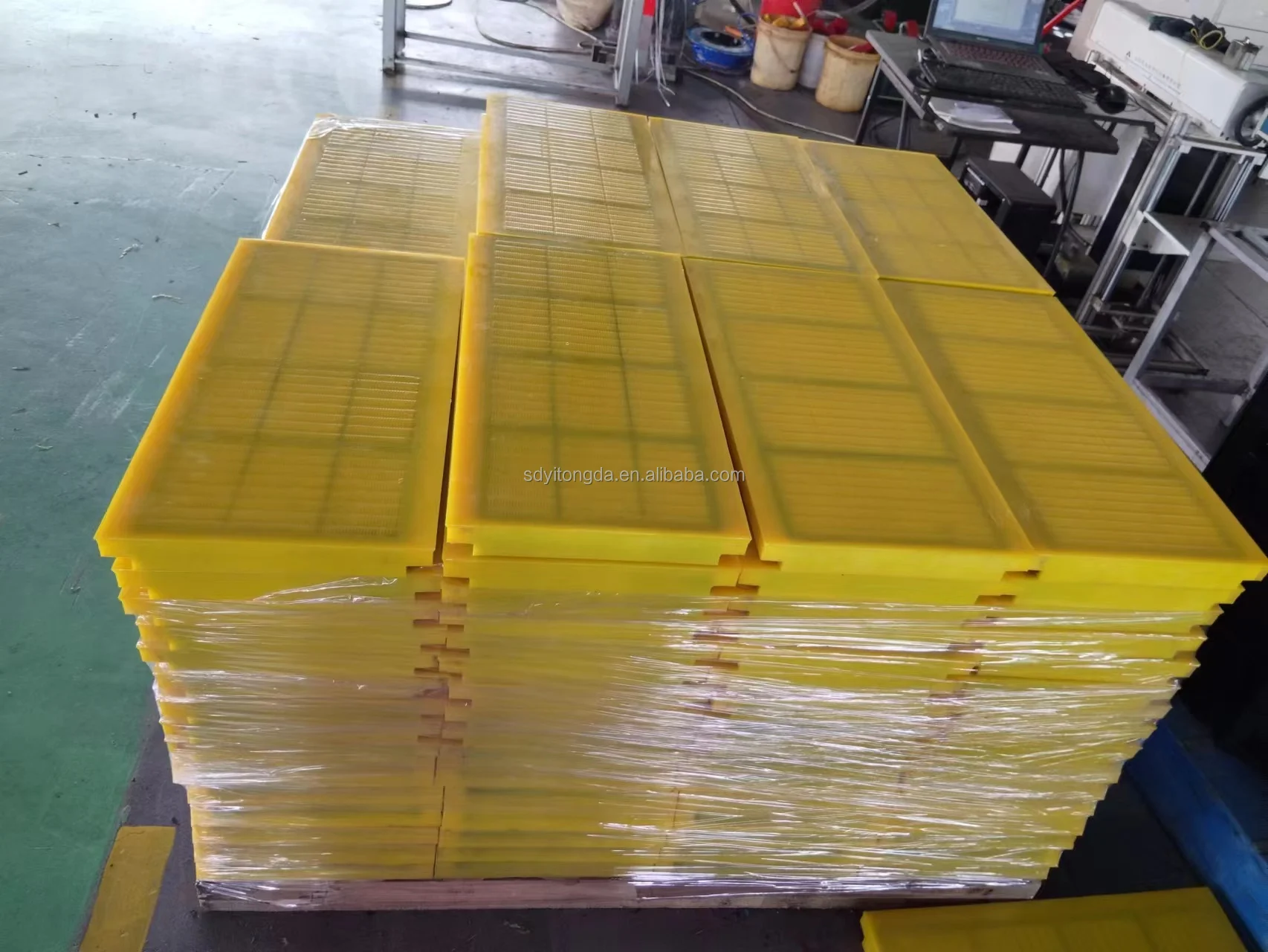 Multi-Size Polyurethane PU Screen Mesh Panel Dewatering Vibrating ...