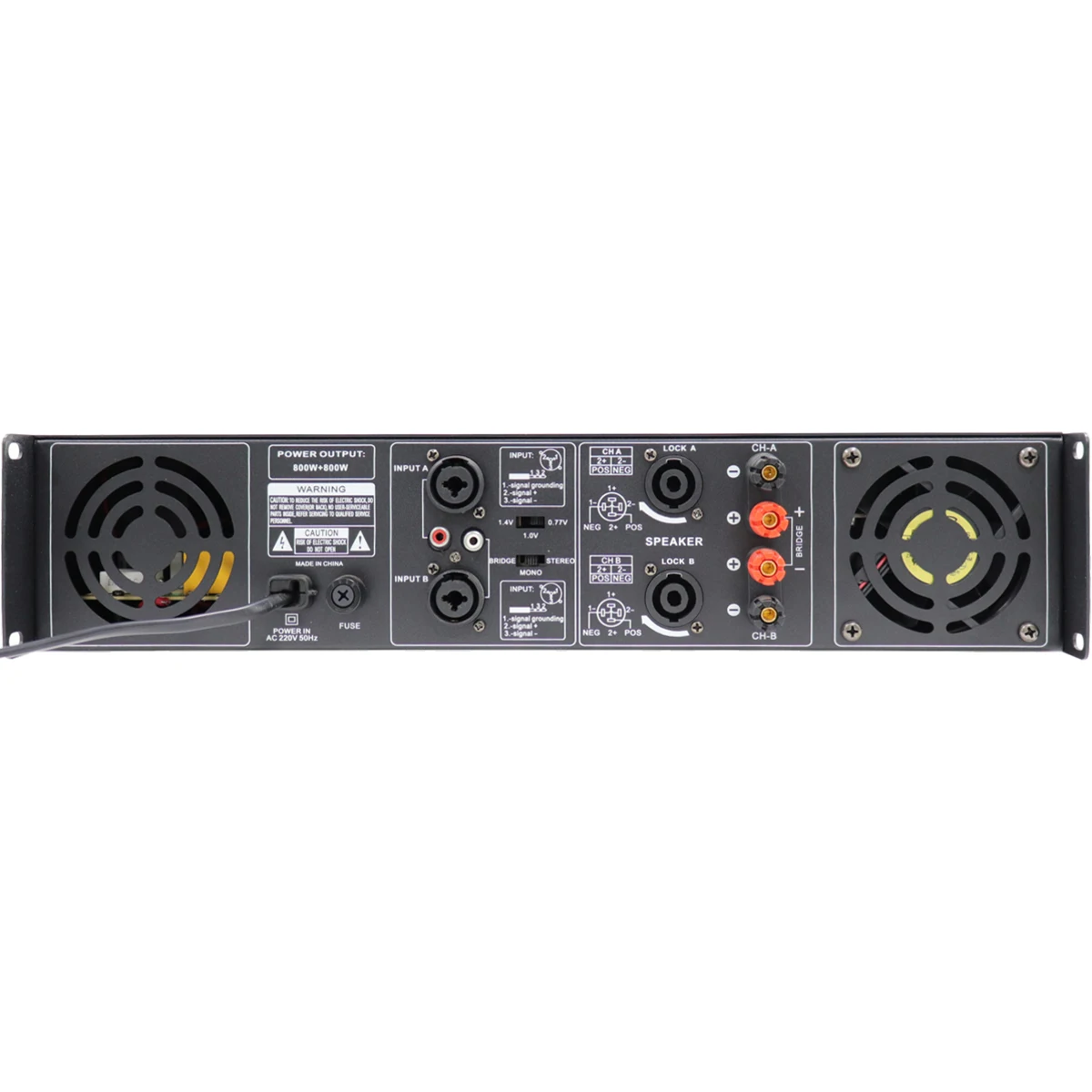 Professional Power Amplifier 2 Channel 500w Stage Performance ...