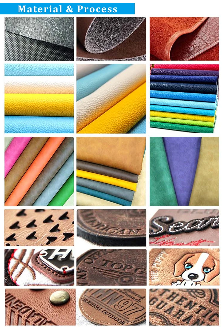 Wholesale Custom Leather Patches - Debossed Flag Logo