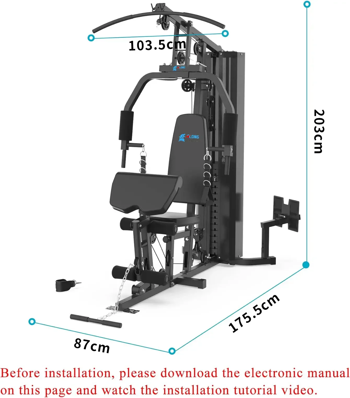 4 Multi Station Gym Academia Multiestacao Strength Training Multi ...