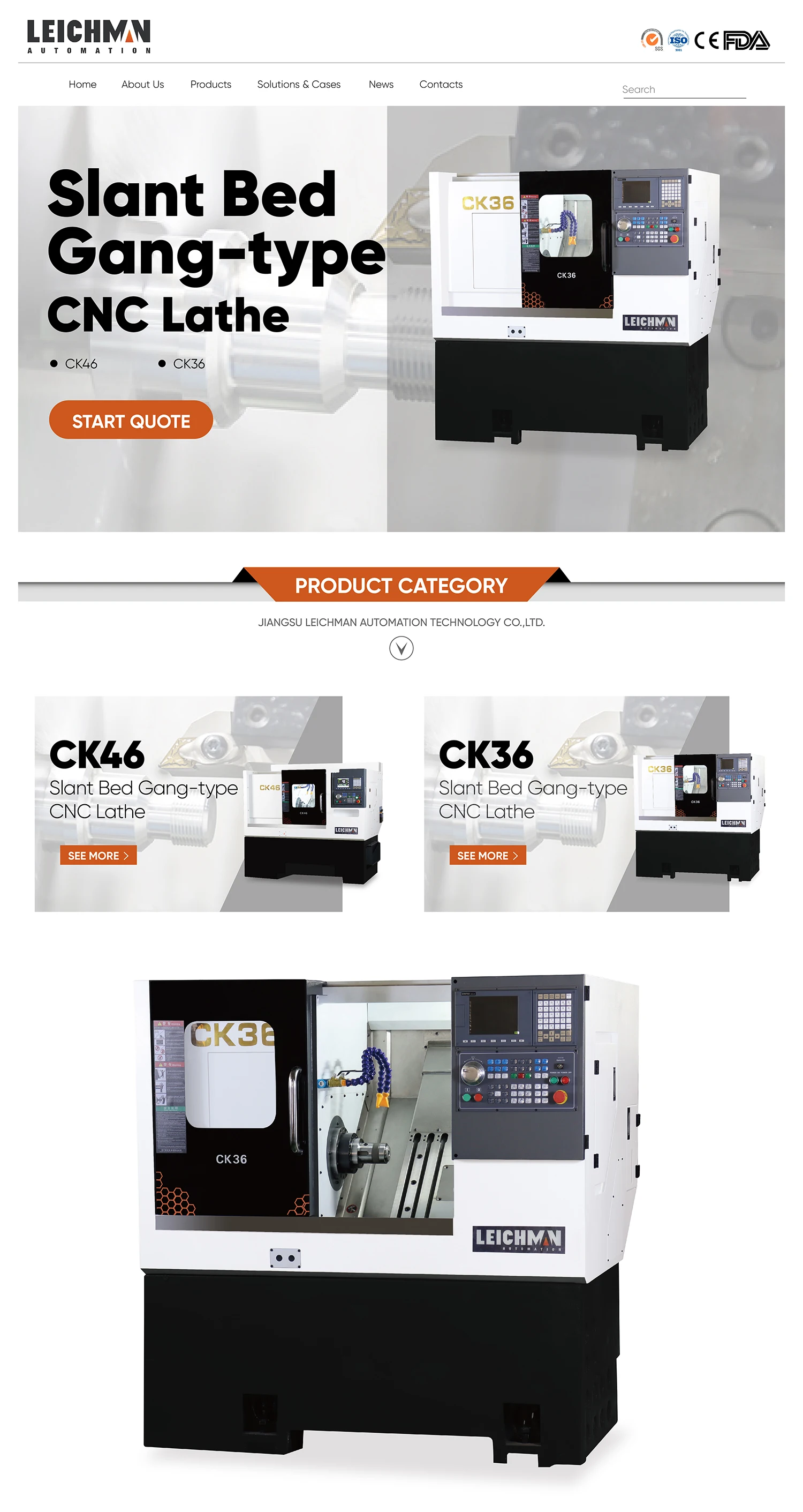 Taiwan Technology Slant Bed Cnc Lathe Machine Price Gang Type Cnc Lathe With Servo Turret