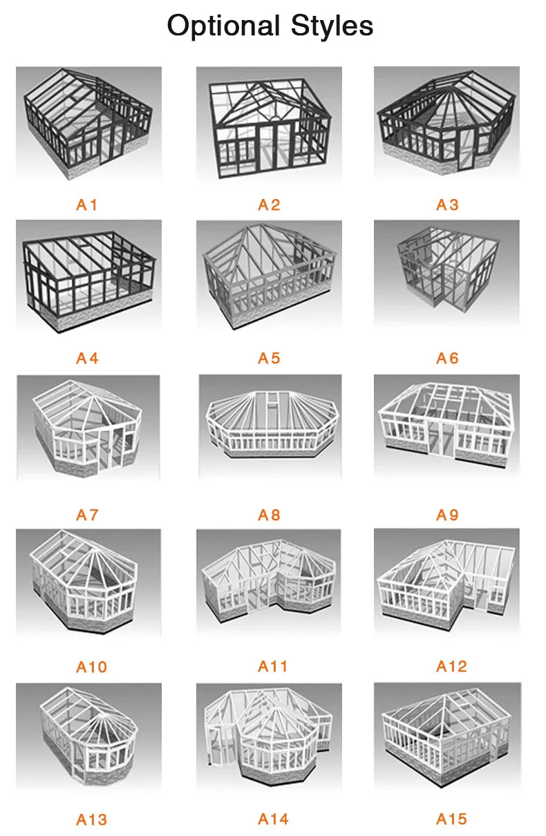 Modern Design Aluminum Profile Structure Customized Glass Stretch Roof ...
