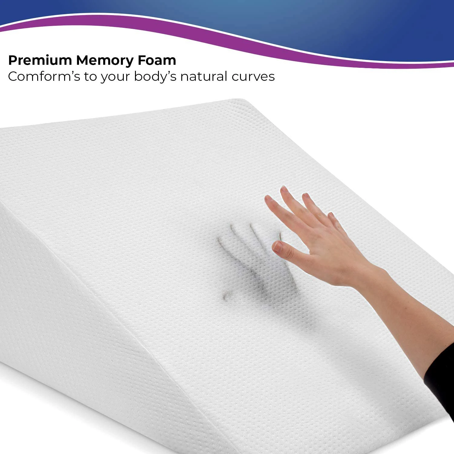 Back Wedge Triangle Memory Foam Wedge Pillow,Multifunction Triangle ...