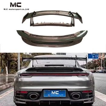 Rear Wing Spoiler Gt3 Style For Porsche 911 992 Gt3 Carbon Fiber ...