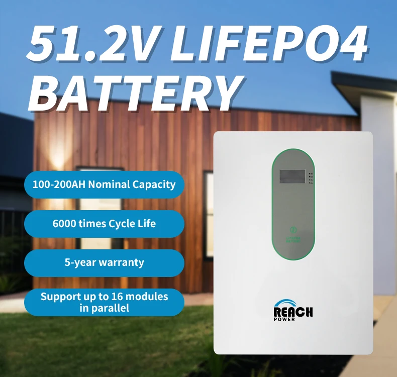 Reach Power Solar Batteries Lithium Ion Battery Lifepo4 48v 100ah 5kwh ...