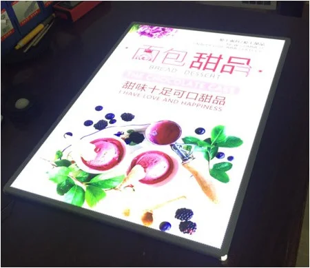 A3 Crystal Led Frames Illuminated Light Box Hanging Real Estate Agent Window Display - Buy Light ...