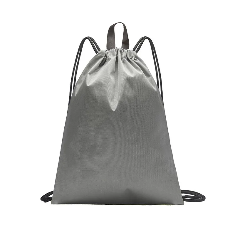 Custom Logo Drawstring Backpack - 210D Polyester Promotional Bag