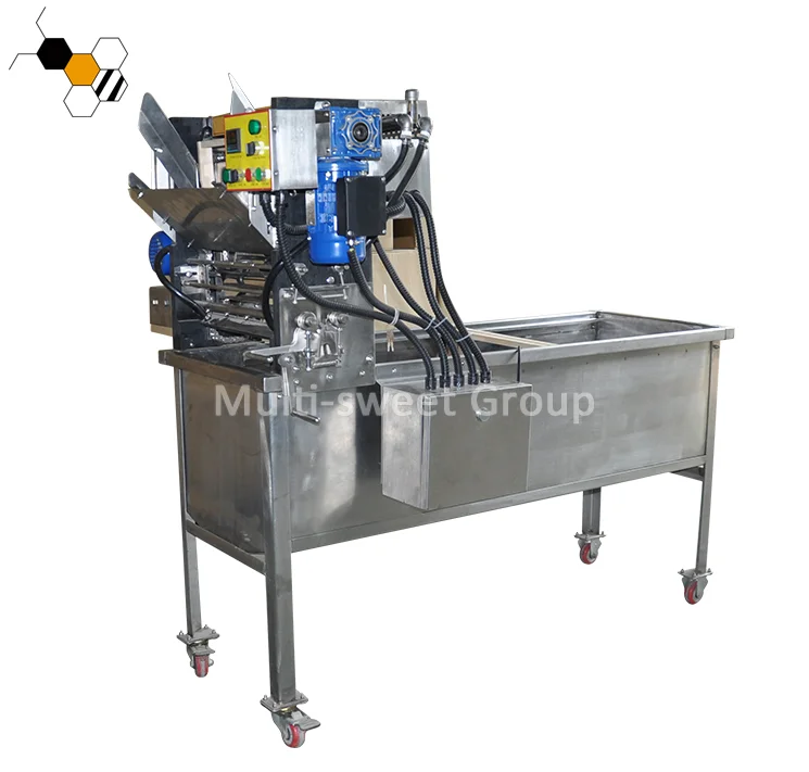 Automatic 180pcs/h Frame Honeycomb Honey Uncapping Machine