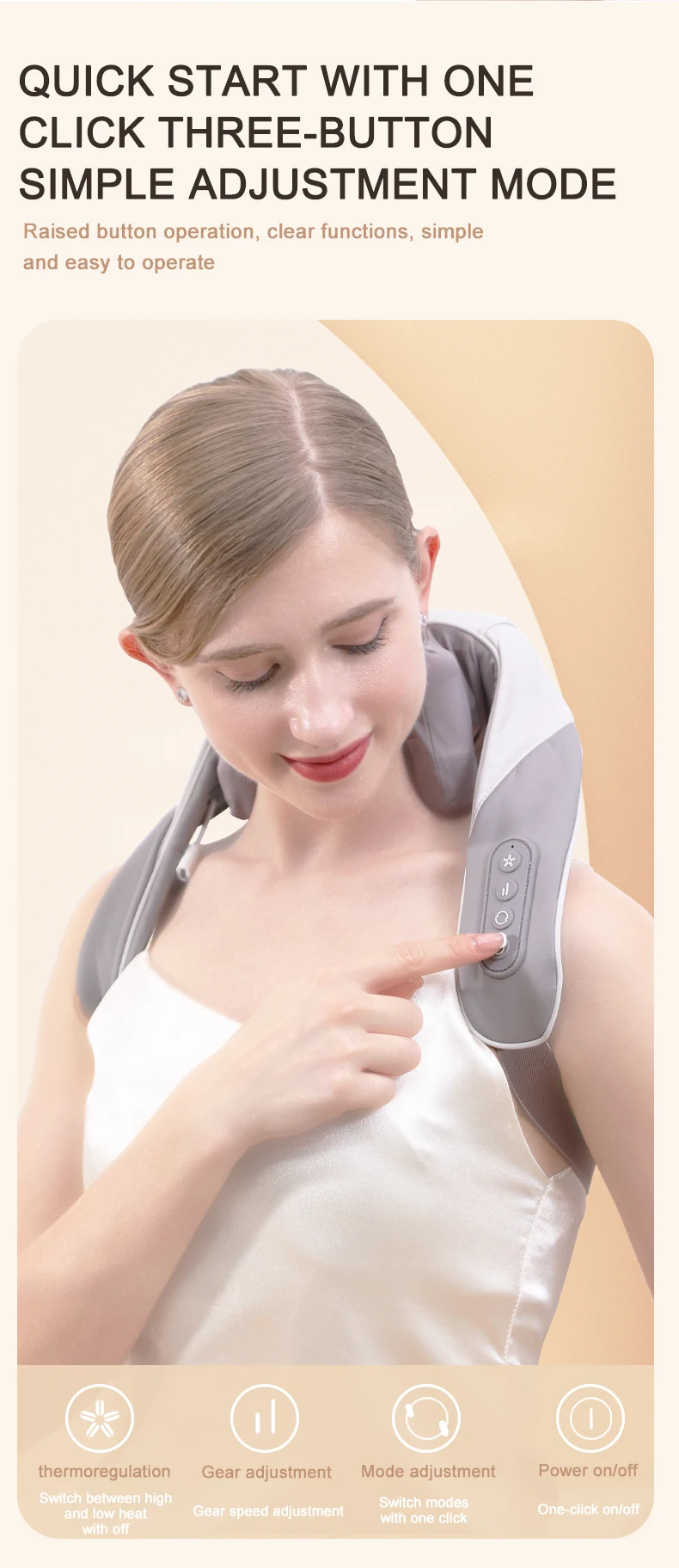 Relieve Neck and Shoulder Pain with High Quality Massager