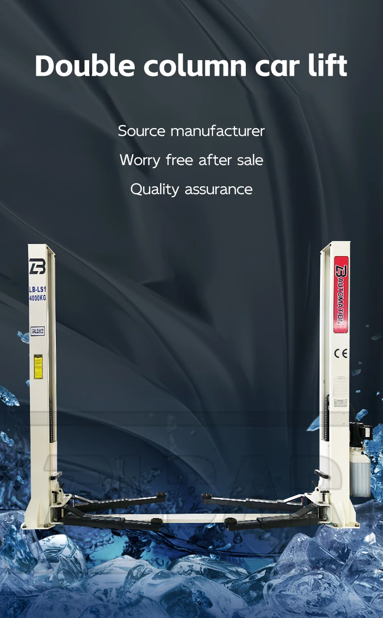 LIBA Two Post Car Lift - 4000 Kg Hydraulic Lifting Power