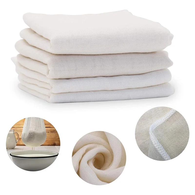 100% Premium Muslin Pure Cotton CheeseCloth for Straining Reusable ...