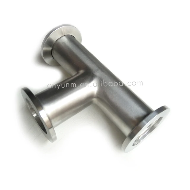 KF40 KF50 KF Tee Elbow SS304 Vacuum Pipe Fitting ISO-K