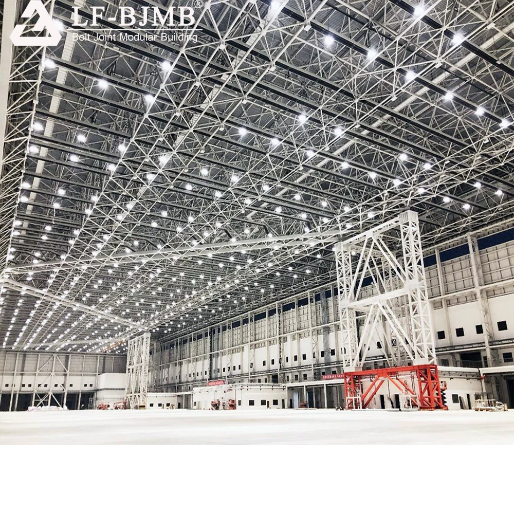 High Quality Steel Structure Airplane Hangar Shed Space Frame