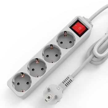 E10-4 Extension Socket 4 Way With Grounding Eu Standard With 1.5/3/5 ...