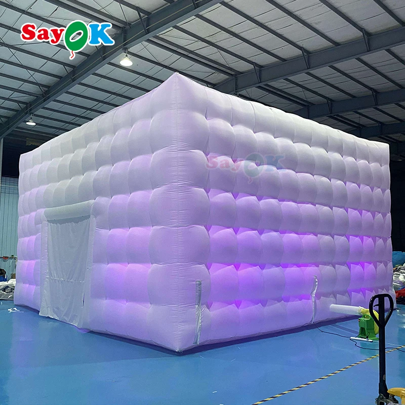 Sayok Inflatable Nightclub with Lights square Inflatable Tent ...