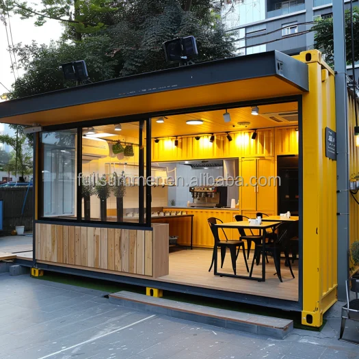 Industrial Style Coffee Bar & Food Container Shop House