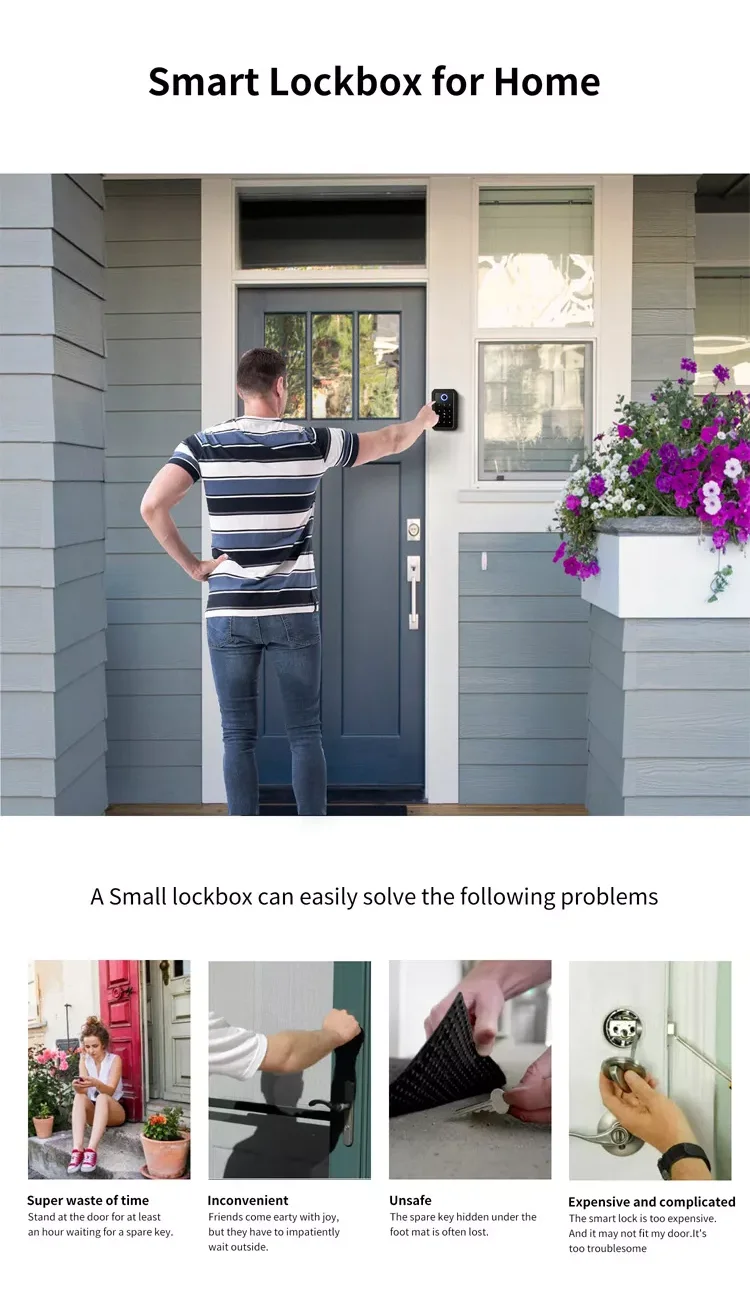 Tuya Smart Key Box - Secure Storage with Multiple Unlock Methods