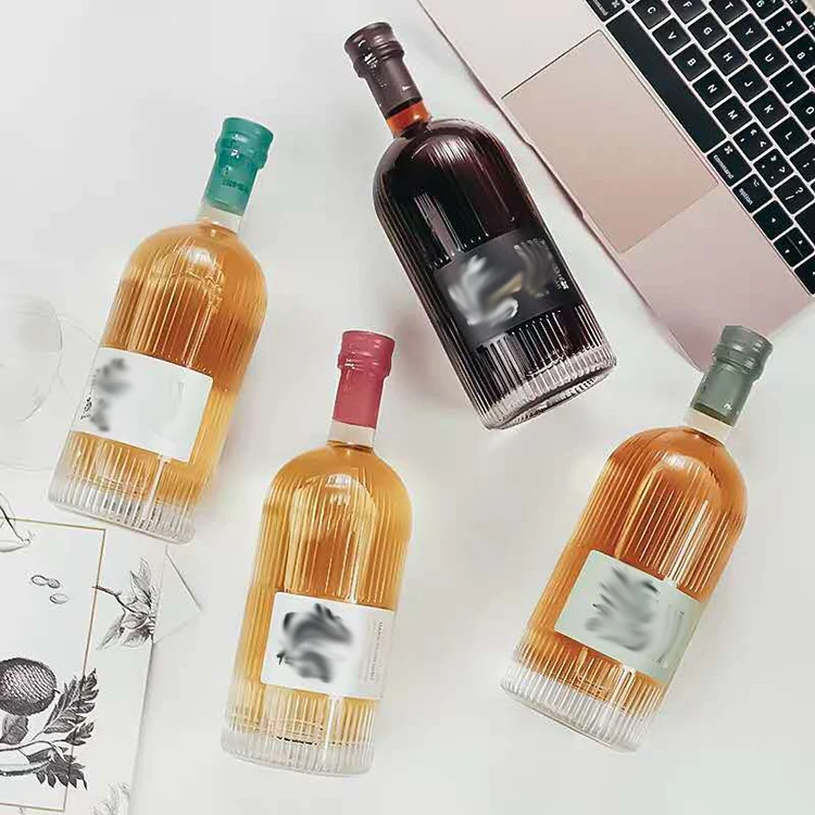 New Empty Round 500ml Round Cold Brew Coffee Glass Bottles Tea Drinks ...