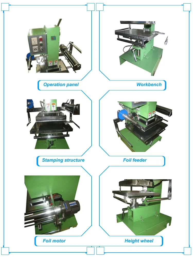 Semi-Automatic Large-Pressure Precision Hot Stamp Machine for Greeting ...