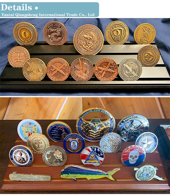 Wooden Challenge Coin Display Stand 4 Row Wooden Holder Rack ...