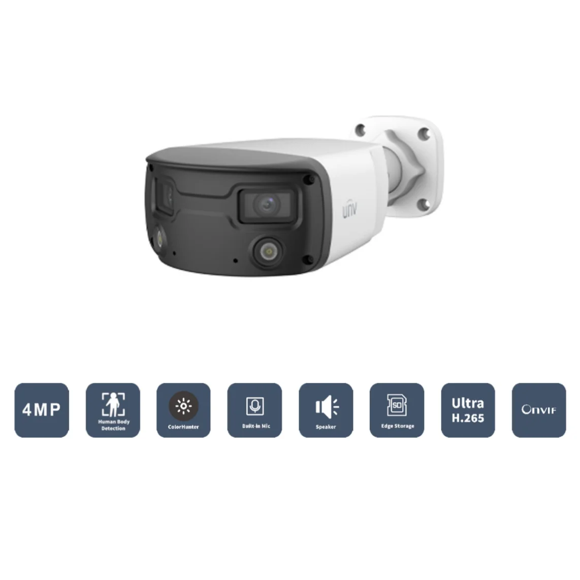 Uniview Panoramic Camera 4mp Dual Lens 180 Degree Ultra Wide Angle ...